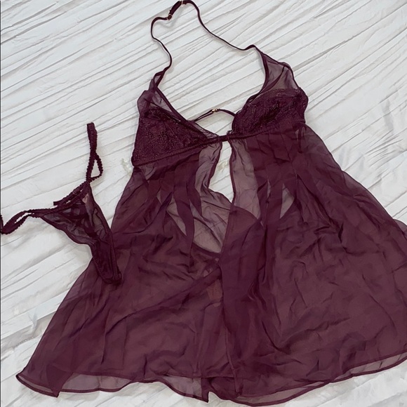 Victoria's Secret | Intimates & Sleepwear | Nwt Vs Plum Nighty | Poshmark